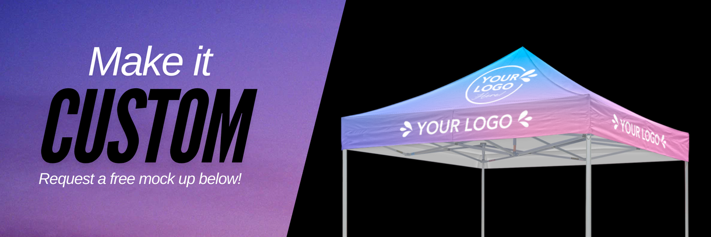 Free Custom Mock-Up for Tents & Canopies | Flare Shade